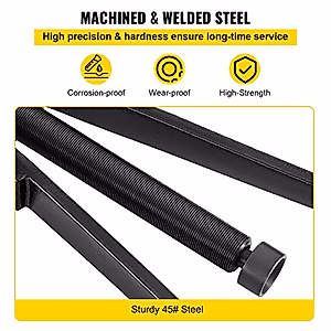 VEVOR Lower Bearing Carrier Puller, Compatible with Yamaha, Johnson, Evinrude, Honda, Mercury, Robust Steel Marine Lower Bearing Puller with Adjustable Arms, Works for Lower Carrier Bearing Removing , Black