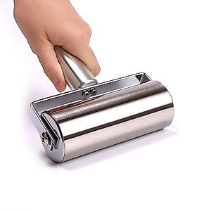 Stainless Steel Rolling Pin Pastry Pizza Fondant Bakers Roller Metal Kitchen Utensils Ideal for Baking Dough, Pizza, Pie, Pastries, Pasta and Cookies