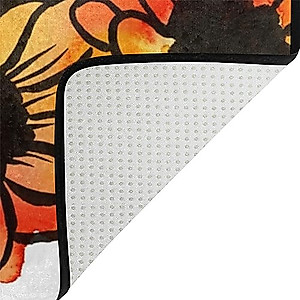 Doormat Welcome Door Mat-Vibrant Yellow Sunflower,Living Room Kitchen Floor Mat Home  Indoor Outdoor Decoration 24X16INCH