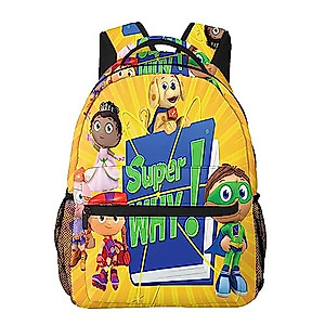 CONPELSON Backpacks Super Anime Why! Adjustable Laptop Backpack Double Shoulder Bag for Women Men Climbing Shopping Work