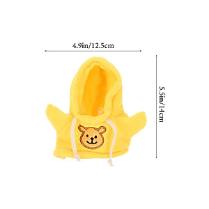 Toyvian Bear Doll Clothes Trousers Set Make Your Own Animals Outfits Plushie Sweater Hoodie Pants Accessories for DIY Stuffed Animals Kids Toy