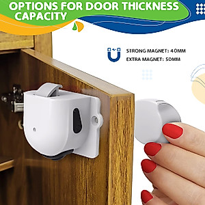 Noymay Magnetic Cabinet Locks for Babies, Baby Proofing for Cabinets and Drawers, Kitchen, 12 Locks, 3 Keys