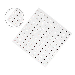 Apexare 100 Spools Sewing Thread Holder, Wall Mounted, Sewing Thread Peg Board, Pegboard Wall Organizer, Spool Holder Organizer, with 25 Wooden Sticks White 300x300mm