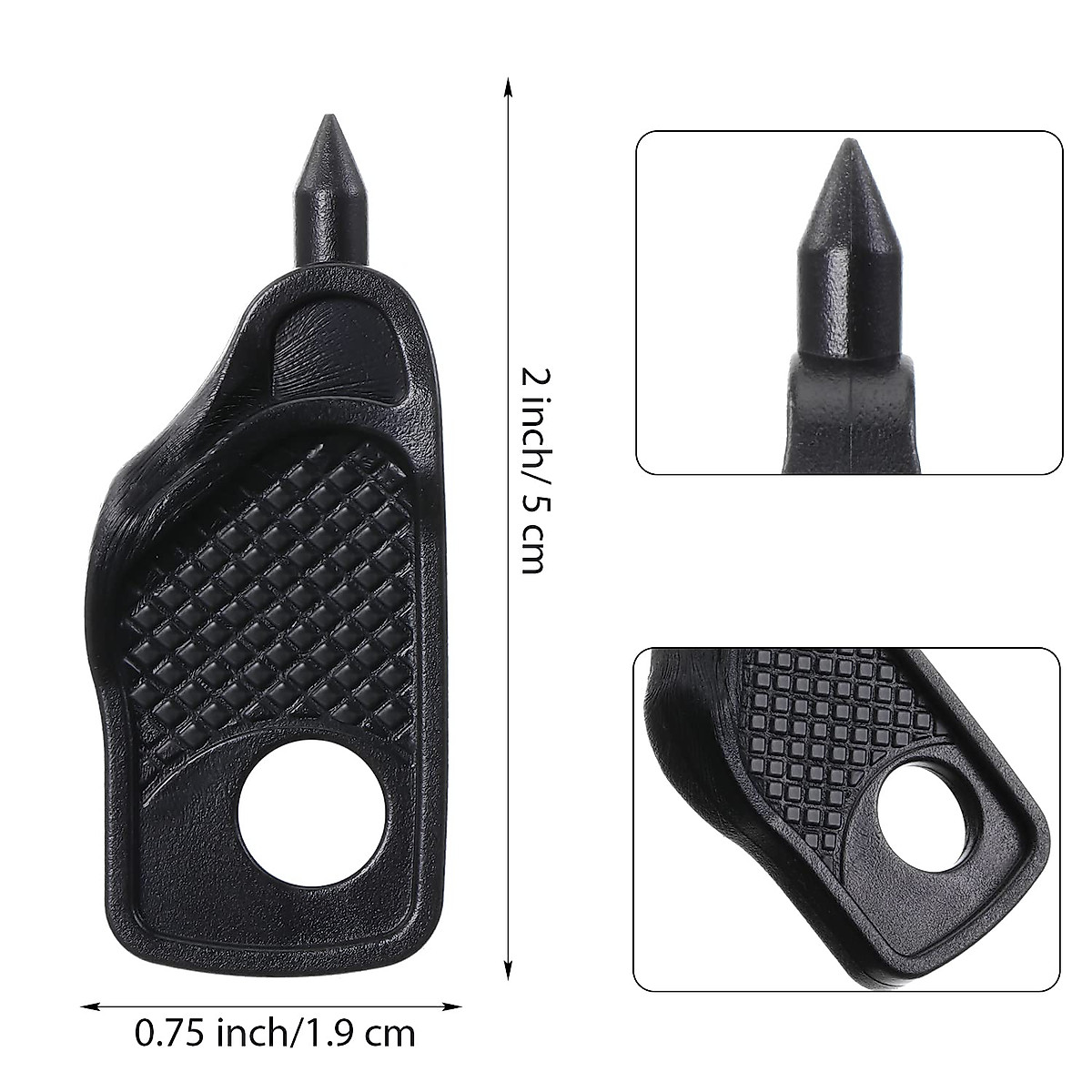 Mudder 10 Pieces Drip Irrigation Hole Punch Tool 4 mm Mini Tubing Drip Watering Hose Accessories for 1/4 Inch Hose, Black