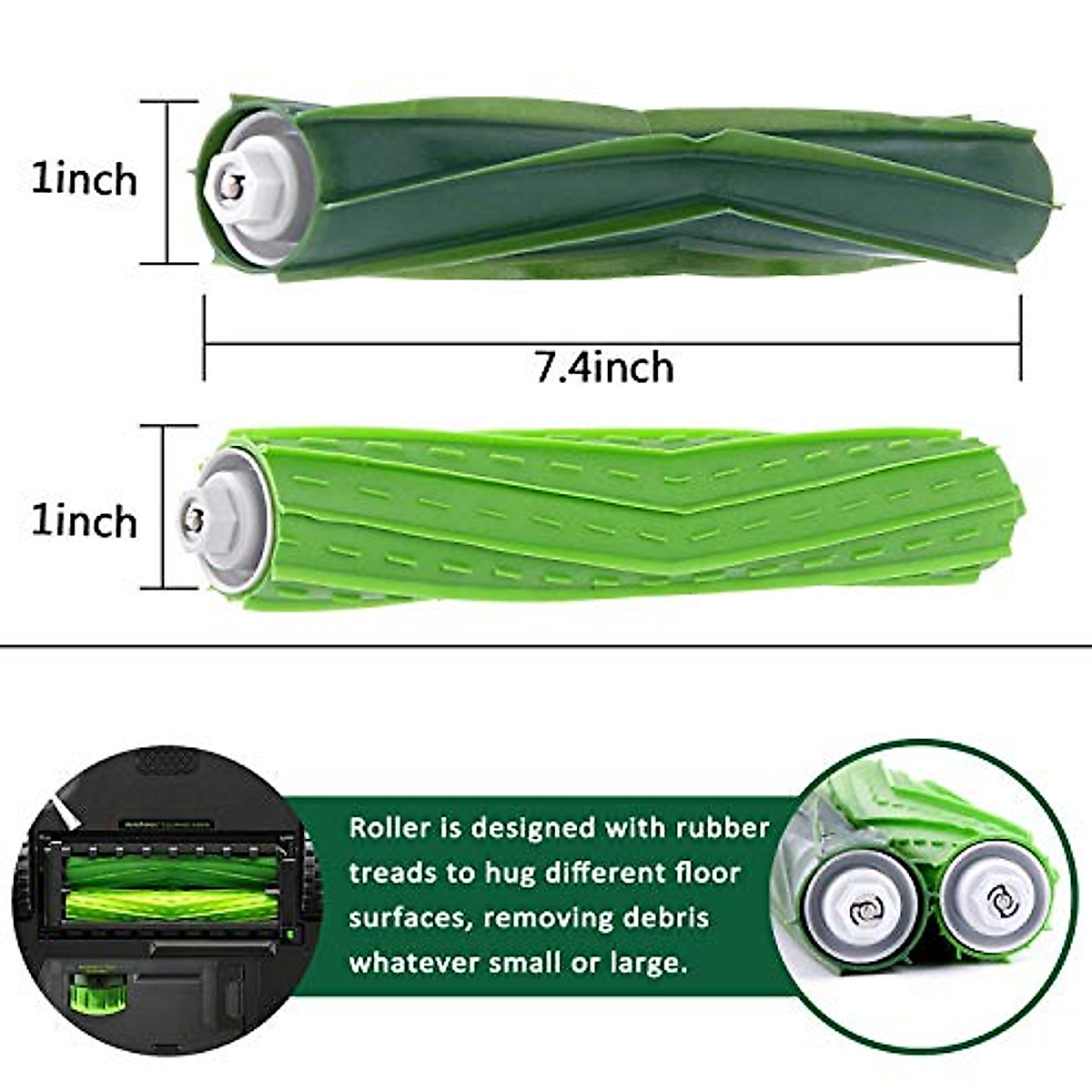 Replacement Roomba Parts, 23Packs Accessories Kit for iRobot Roomba evo i1 1152 1154 i3 evo 3150 i4 i6 i6+ i7 7150 i7+ 7550 i8 i8+/Plus E5 5134 E6 E7 J7 I,E &J Series Robot Vacuum