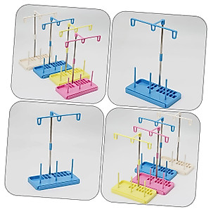SEWACC 1 Set Universal Three-Wire Rack 3 Thread Stand Quilting Spool Holders Thread Holders Cone Thread Holder Sewing Machine Embroidery Supplies Single Line Embroidery Machine Plastic