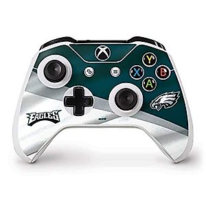 Skinit Decal Gaming Skin compatible with Xbox One S Controller - Officially Licensed NFL Philadelphia Eagles Design