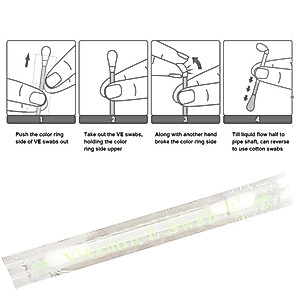 100 pcs Vitamin E Lips Oil Swabs Stick Disposable VE Cotton Swab Protect Lip Gum Anti-dry Moisture For Use Before Teeth Whitening (100 Pcs)