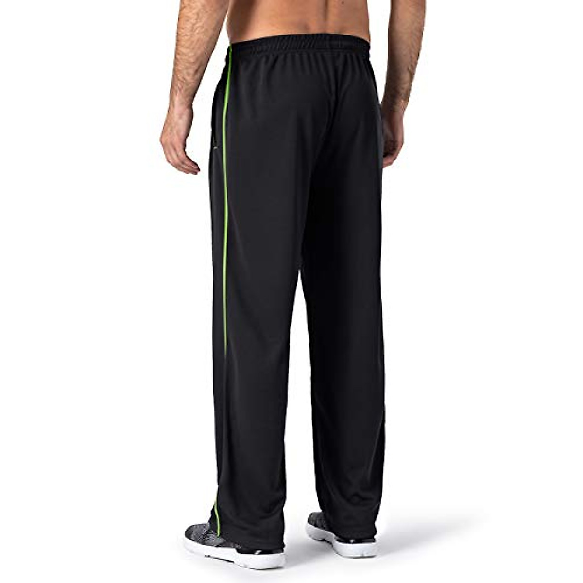 MAGNIVIT Men's Lightweight Sweatpants Track Running Gym Pants with Elastic-Waist Drawstring Black