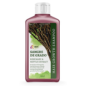 ATIVO WELLNESS Sangre De Grado Hair Growth Shampoo with Rosemary and Nettle Extract-500ml