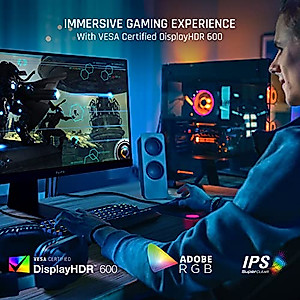 ViewSonic XG320U 32 Inch 4K UHD 1ms 150Hz Gaming Monitor with FreeSync Premium Pro, HDR 600, HDMI, DisplayPort, USB, and Advanced Ergonomics