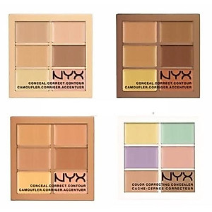 NYX Conceal Correct Contour Palette 3CP01 Light (0.05 Oz)