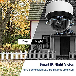 DS-2DE4A425IW-DE HIK VlSlON 4MP PTZ DarkFighter Speed Dome IP Camera, 25x Optical Zoom,4.8~120 mm Lens, 165ft Night Vision Outdoor Camera with Audio&Alarm I/O, 360°Pan&90°Tilt, SD Card Slot(No Logo)