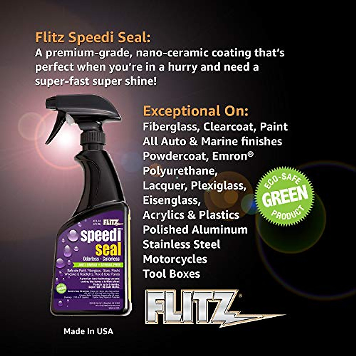 Flitz MX 32806 Speed Wax 16oz , Yellow
