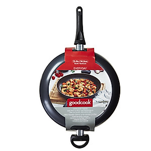 GoodCook Smart Choice 13.5"Fry Pan Nonstick Cookware, Extra-Large, Black