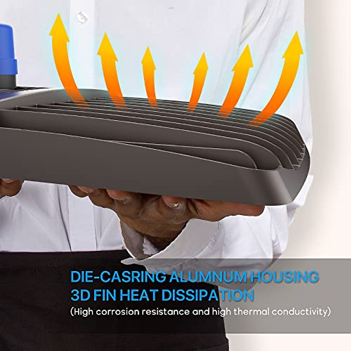 HYPERLITE LED Parking Lot Lights 150W UL Certified IP65 LED Pole Light with Dusk to Dawn Photocell - 5000K 25,500lm Equivalent to 600W HPS/HID- Adjustable Slip Fitter Mounting