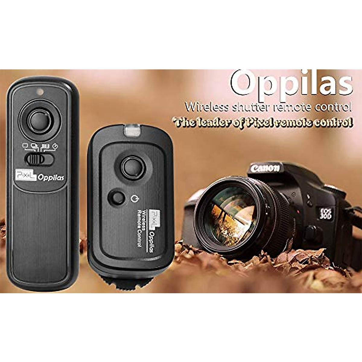 Pixel Oppilas 2.4GHz Digital Wireless Remote Shutter Release E3 for Canon, Fujifilm GFX50R, Samsung, Contax, Sigma and Hassleblad Cameras, Replaces Can RS-60E3