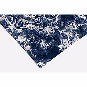 Navy Marble Contact Paper | Shelf Liner | Drawer Liner | Peel and Stick Paper 134 24in x 96ft (8ft)