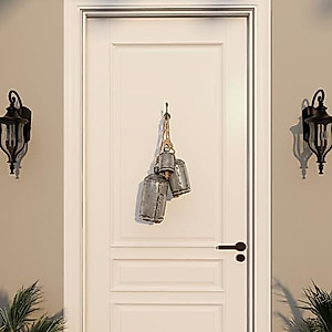 Deco 79 Rustic Metal Cowbell Decorative Bells, 5", 4", 3"H, Silver