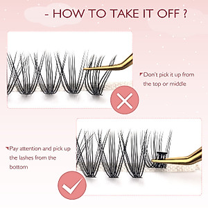 20D Lash Clusters, 240pcs Individual Lashes Extensions Volume Cluster Lashes, 10-14mm Mix Lengths 20 Roots C Curl 0.07mm Thickness eyelash and Apply Under your Lashes(10/11/12/13/14mm )