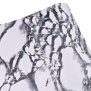 Yifely Granite Marble Effect Furniture Paper Self-Adheisve Shelf Liner Countertop Sticker 17.7 Inches by 9.8 Feet