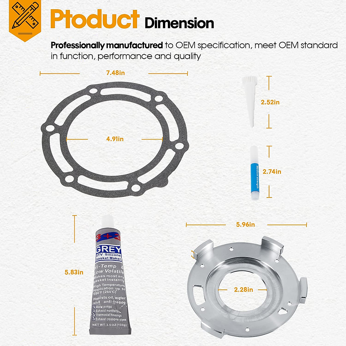 10001 Transfer Case Pump Upgrade Kit Fits for GM Transfer Case Models 136,146, 246, 261, 261HD, 263HD, 263XHD, 261XHD 1998-2007