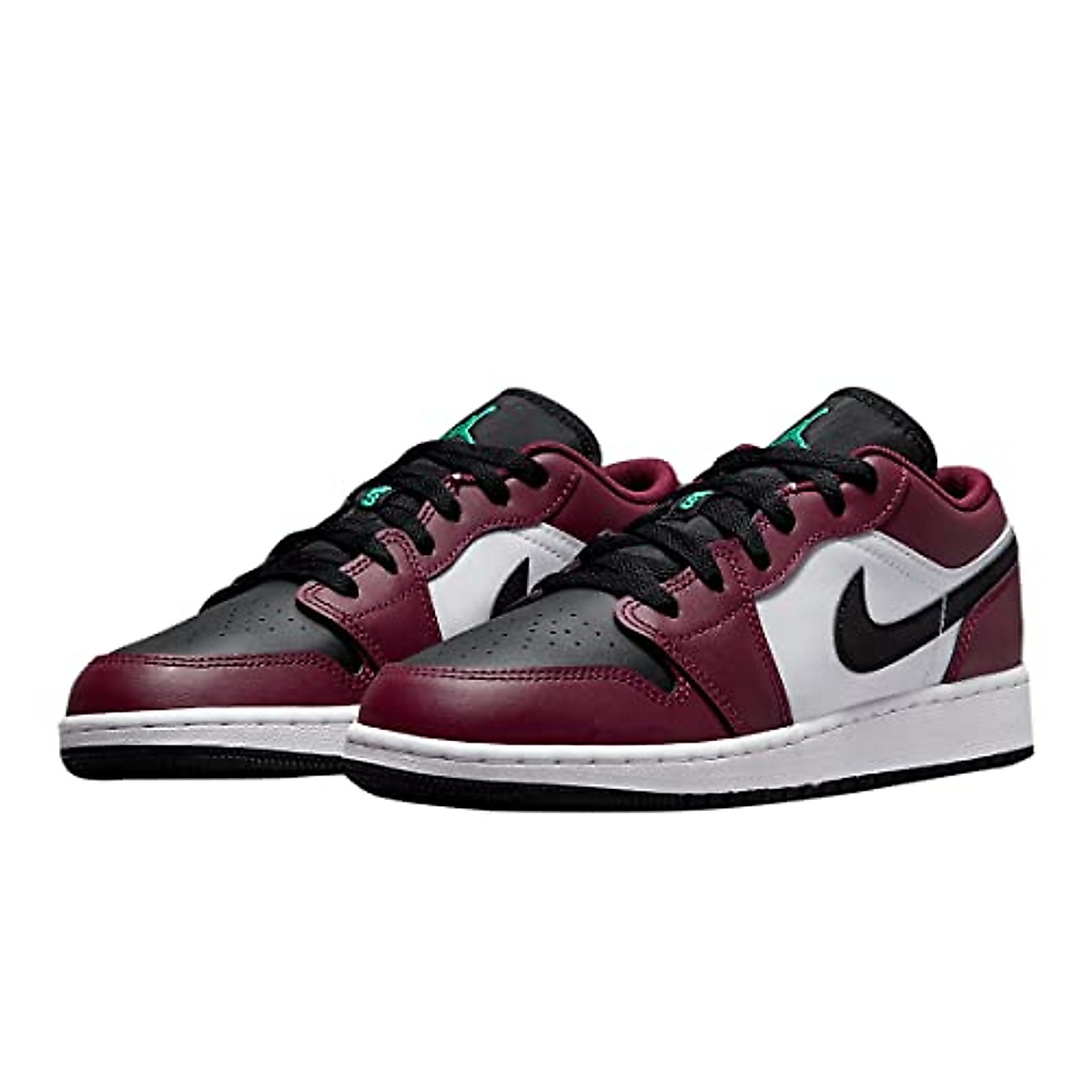 Jordan Boy's Air Jordan 1 Low SE (Big Kid) Dark Beetroot/Black/Roma Green/White 4 Big Kid M