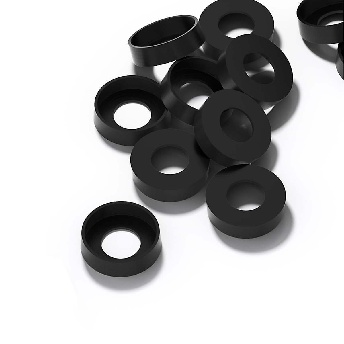 Lancher 60-Pack M6 x 16mm Screws and Cage Nuts for Server Shelf Cabinets Rack Mount 1U 2U 6U 12U Rack Screw cage nut - Black