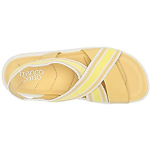 Franco Sarto Womens Niko Sandal Light Yellow 7.5 M