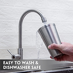 8 Pack Stainless Steel Cups 16 Oz, Double Wall Vacuum Pint Cup Tumbler, Stackable Metal Cups Unbreakable Drinking Glasses for Home and Outdoor