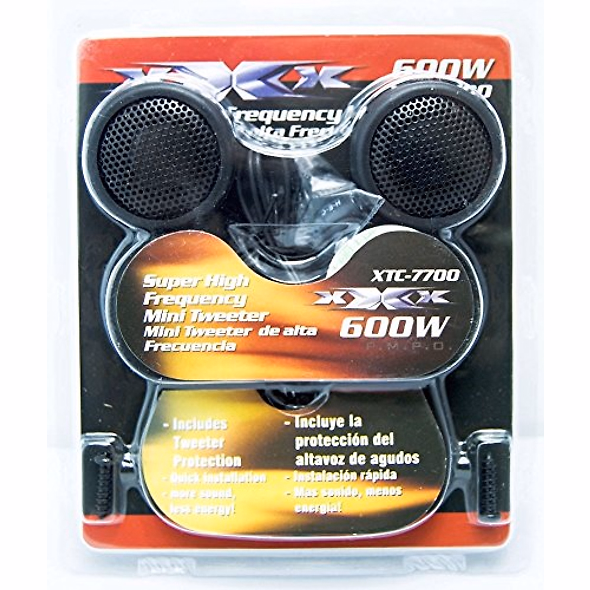 XXX by Audiopipe 2 Pack 600w High Frequency Car Truck Boat Stereo Tweeters Built-in Crossover XTC-7700