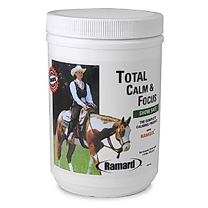 Ramard Total Calm & Focus Horse Supplement |Magnesium & Calming Supplement for Horse Training & Performance |Mental Alertness w/o Drowsiness |No Herbs or Banned Substances - Horse Show Supplies - 1 pk
