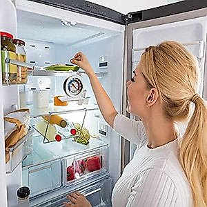3 Pack Refrigerator Classic Fridge Large Dial with Red Indicator for Freezer Refrigerator Cooler with Hanging Hook and Retractable Stand Floor and Rug Vacuum