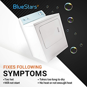 BlueStars DC47-00019A Dryer Heating Element DC96-00887A DC47-00018A Thermal - For Samsung DV45H7000EW/A2 DV40J3000EW/A2 DV42H5000EW/A3 DV42H5200EW/A3 DV48H7400EW/A2 DVE50R5400V/A3 DV42H5200EP/A3 Dryer