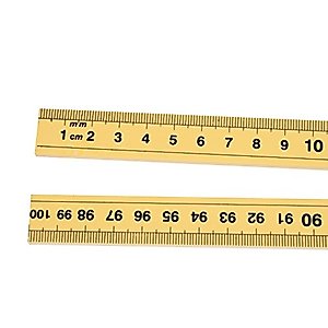 LEARNING ADVANTAGE Folding Meter Stick - Measure in Inches, Centimeters, Milimeters and Meters - Foldable Ruler for Metric and Imperial Measurement Systems