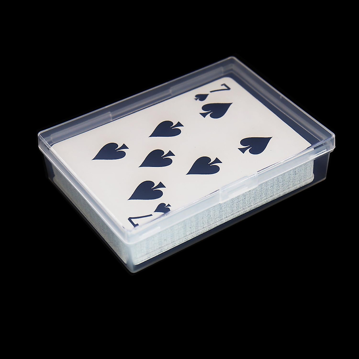 Playing Card Deck Cases 6pcs Plastic Empty Playing Card Box Holder Storage Case Organizer Snap Closed, Suitable for 3.5X2.5 inch Game Gard (NO Cards)