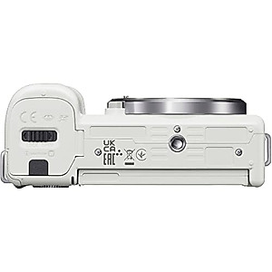 Ultimaxx Basic Bundle + Sony ZV-E10 Mirrorless Camera (Body Only, White) + SanDisk 64GB Ultra Memory Card, High Speed Memory Card Reader, Dust Blower, Manufacturer Accessories & More (13pc Bundle)