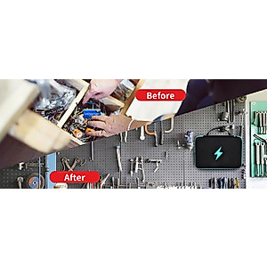 Battery Organizer Storage Case Box with Tester Checker, 220+ Batteries Holder Bag fits for AA AAA AAAA 9V C D Lithium 3V LR44 1.5V CR1632 CR2032 Home Garage Container