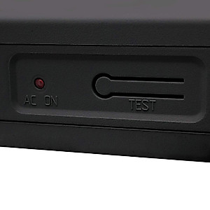 LFI Lights | UL Certified | Hard Wired | LED Exit Light Combo | 180° Adjustable Head Lamps | Black Housing | Red Lettering | 1 Pack | COMBOLGRBBB