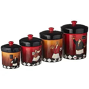 Certified International Bistro 4-Piece Canister Set