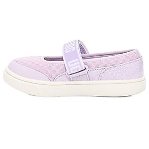 UGG Unisex-Child Rennon Skimmer Glitter Sneaker, Lavender Fog, 11 Little Kid
