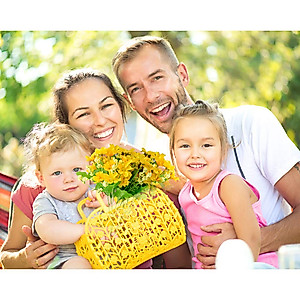 EQLEF Daisies Artificial Flowers Lifelike Fake Daisy White, Pink, Purple, Yellow, Blue Flower Decorations for Home Garden Wedding Bouquet 5 Bunches