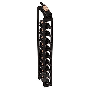 Wine Racks America® InstaCellar Display Top Wine Rack Kit - Durable and Expandable Wine Storage System, Redwood Black Stain - Holds 10 Bottles