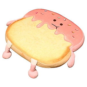 Oumelfs Toast Seat Cushion Cute Chair Pillow Pads Memory Foam with Removable Cover Gaming Chair Office Home Bedroom Shop Restaurant Decor (Strawberry)