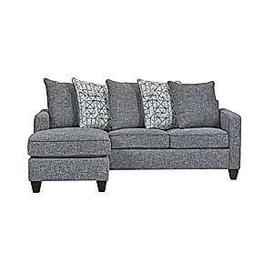 Ready To Live 57th Street Sofa Sectional, 81", Charcoal