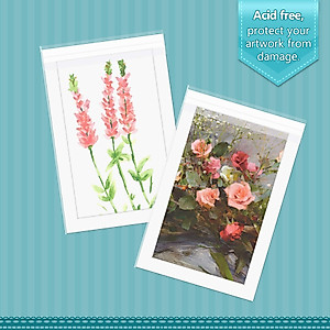 Golden State Art, 100 Pack Clear Bags for Mats, Pictures, Acid-Free, 4-3/4" x 6-1/2"