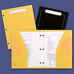 Mead Trapper Keeper Binder, Retro Design, 1 Inch Binder Includes 2 Folders and Extra Pocket, Metal Rings and Spring Clip, Secure Storage, Glow, Mead School Supplies (260038FM-ECM)