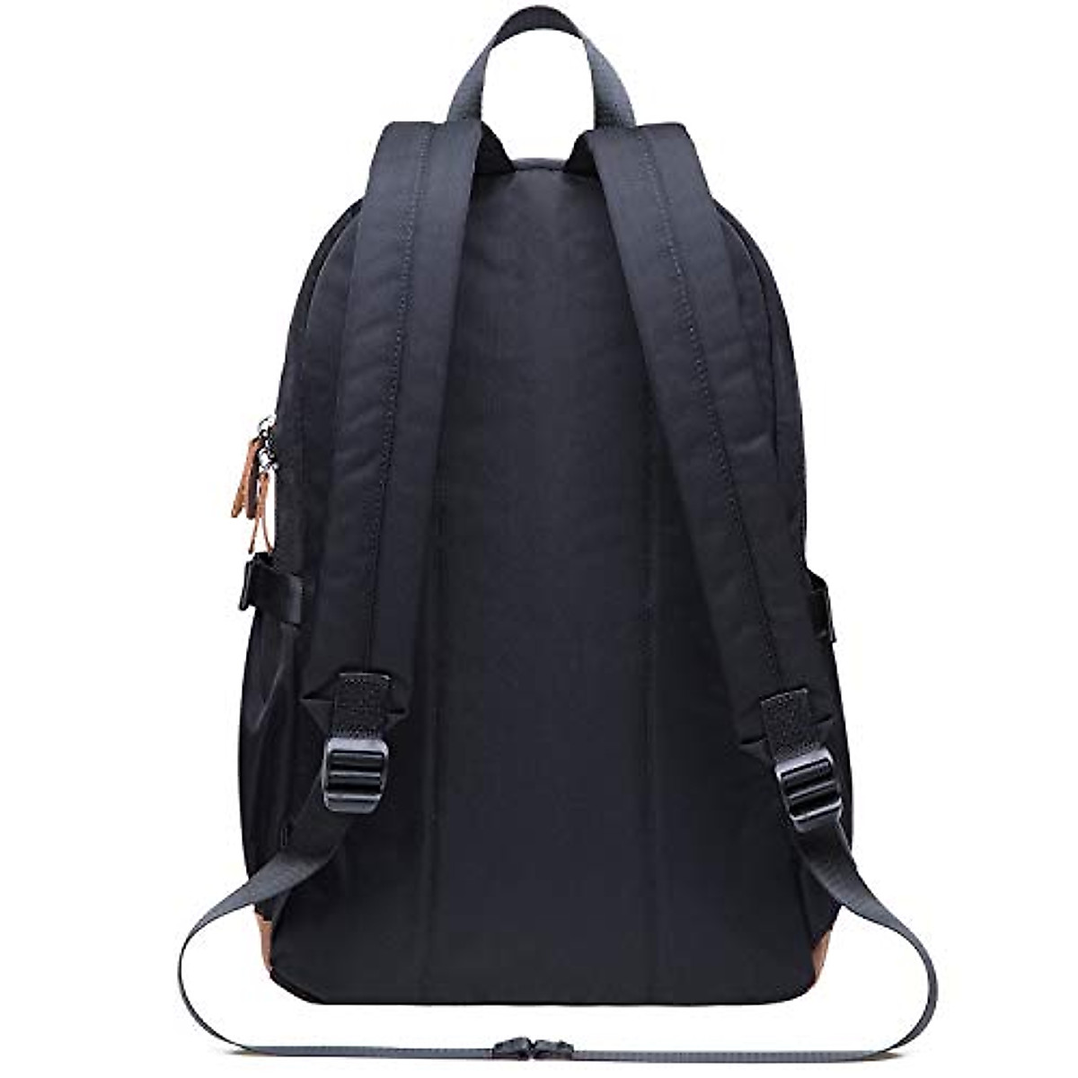 KAUKKO Stylish Oxford Fabric Backpack Travel Rucksack lightweight Hiking Bag Satchel(K1005-2-BLACK)