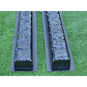 SvitMolds Sold 2 Pieces Small Edge Stone Concrete MOLDS Edging Border Mould ABS Plastic BR15