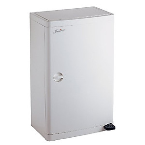Janibell M400BW ABS 15-Gallon Hygienic Hands-Free Foot Pedal Operated Waste Disposal System, Rectangular, 10-1/4" Width x 15-3/4" Depth x 25-3/16" Height, White